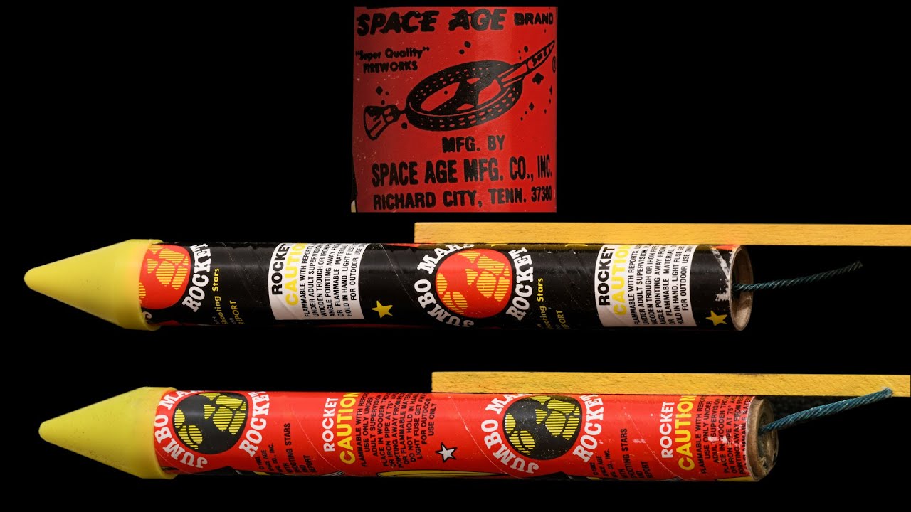 Jumbo Mars Rocket - Old Firework From 1982 - YouTube