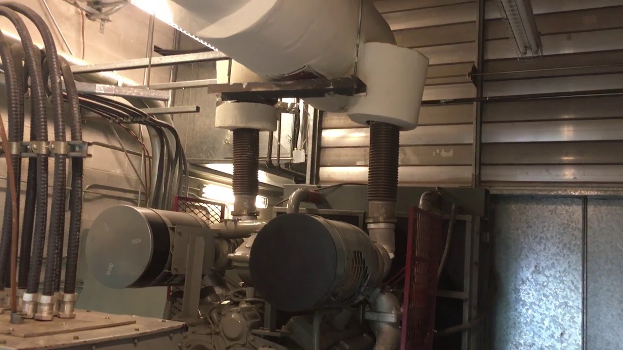 Emergency Generator Building Transfer Test - YouTube