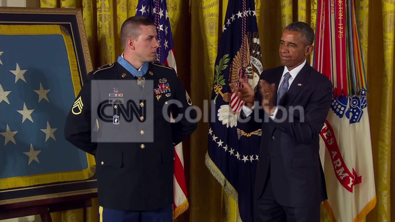 OBAMA- MEDAL OF HONOR PRESENTATION-SGT RYAN PITTS - YouTube