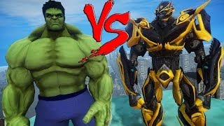 THE INCREDIBLE HULK VS OPTIMUS PRIME (Transformers) - EPIC BATTLE - YouTube