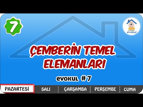 Çemberin Temel Elemanları | 7. Sınıf #uzaktaneğitim #evokul Kampı