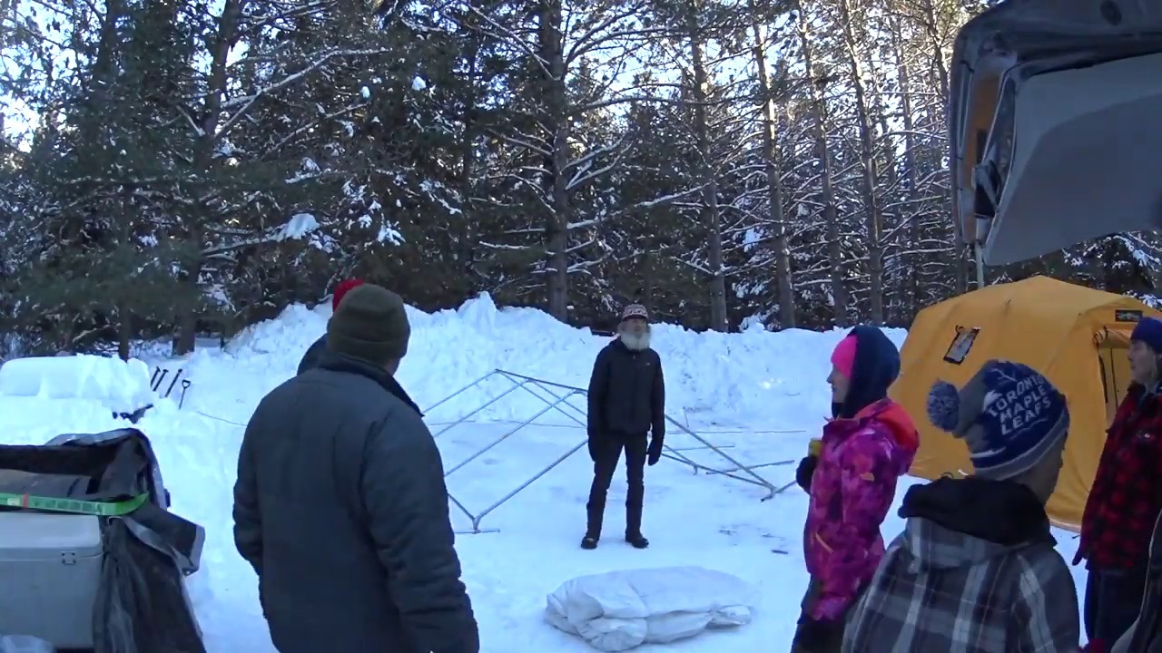 WALL TENT SETUP - YouTube