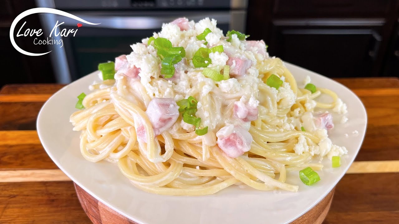 Make a creamy Espagueti Blanco (Mexican white spaghetti) in under 30 ...