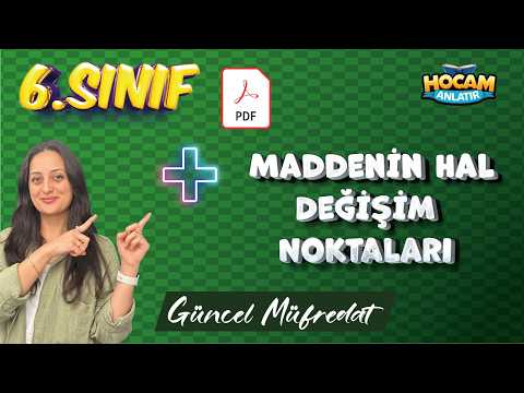 6. Sınıf Fen Bilimleri | Maddenin Hal Değişim Noktaları Konu Anlatımı #6sınıf #2026
