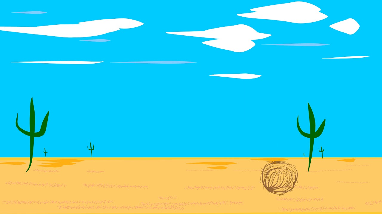 A Tumbleweed in the Desert - YouTube