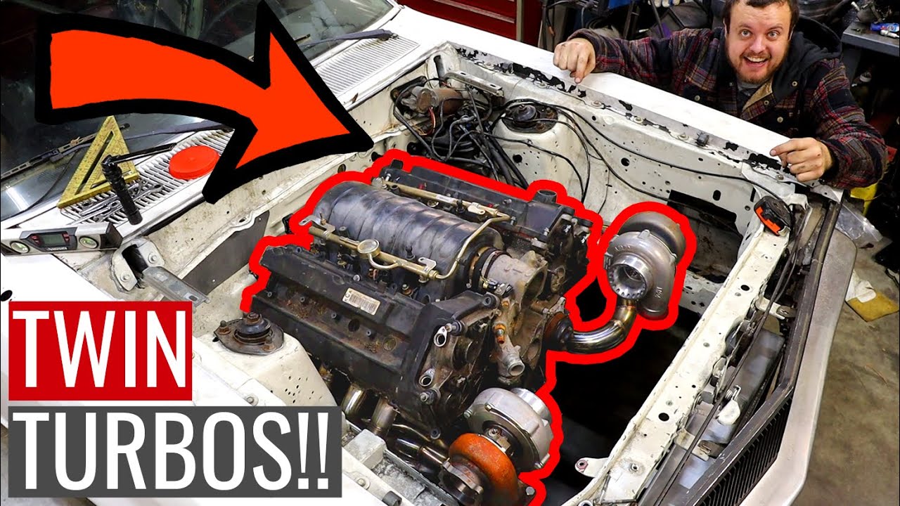 Fits Way Better Than A Coyote! - Twin Turbo Cadillac Northstar - YouTube