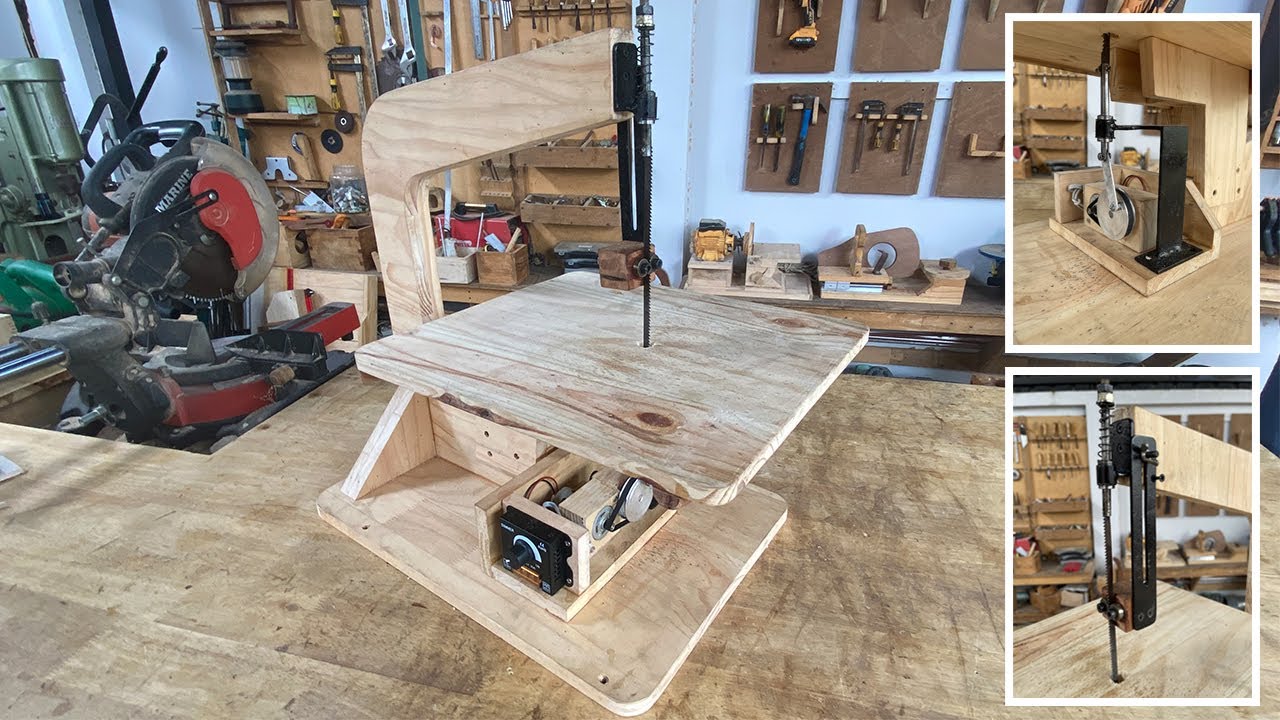 How To Make Scroll Saw Machine DIY - YouTube