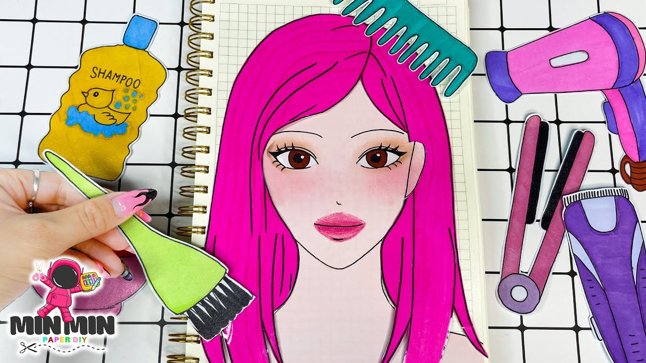 [🎀Paper diy🎀] Hair Salon 💇‍ ️🧴 ASMR Paper DIY 💇‍ ️ Satisfying Video ...