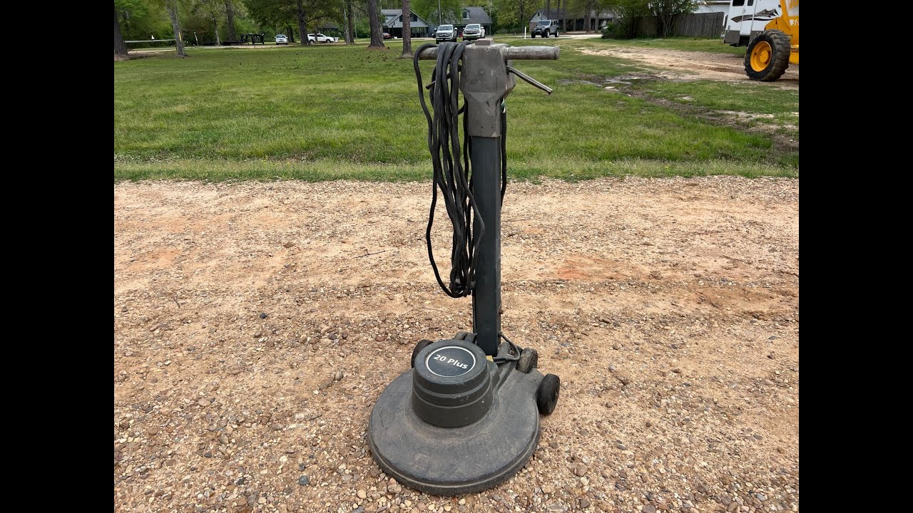 Advance 20 Plus Electric Floor Buffer Lot#860 - YouTube