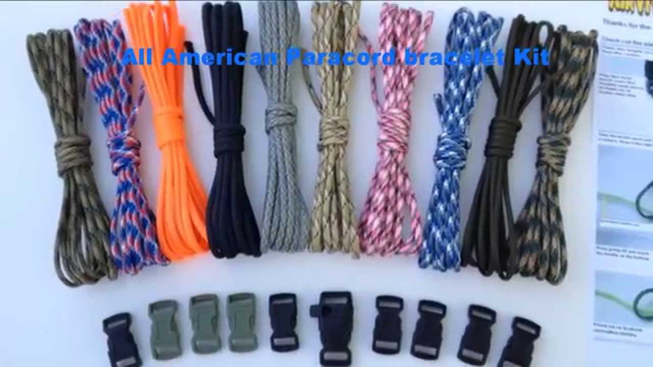 USA Paracord Bracelet kit Product Review - YouTube