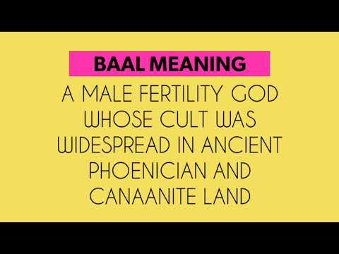 Baal meaning - YouTube