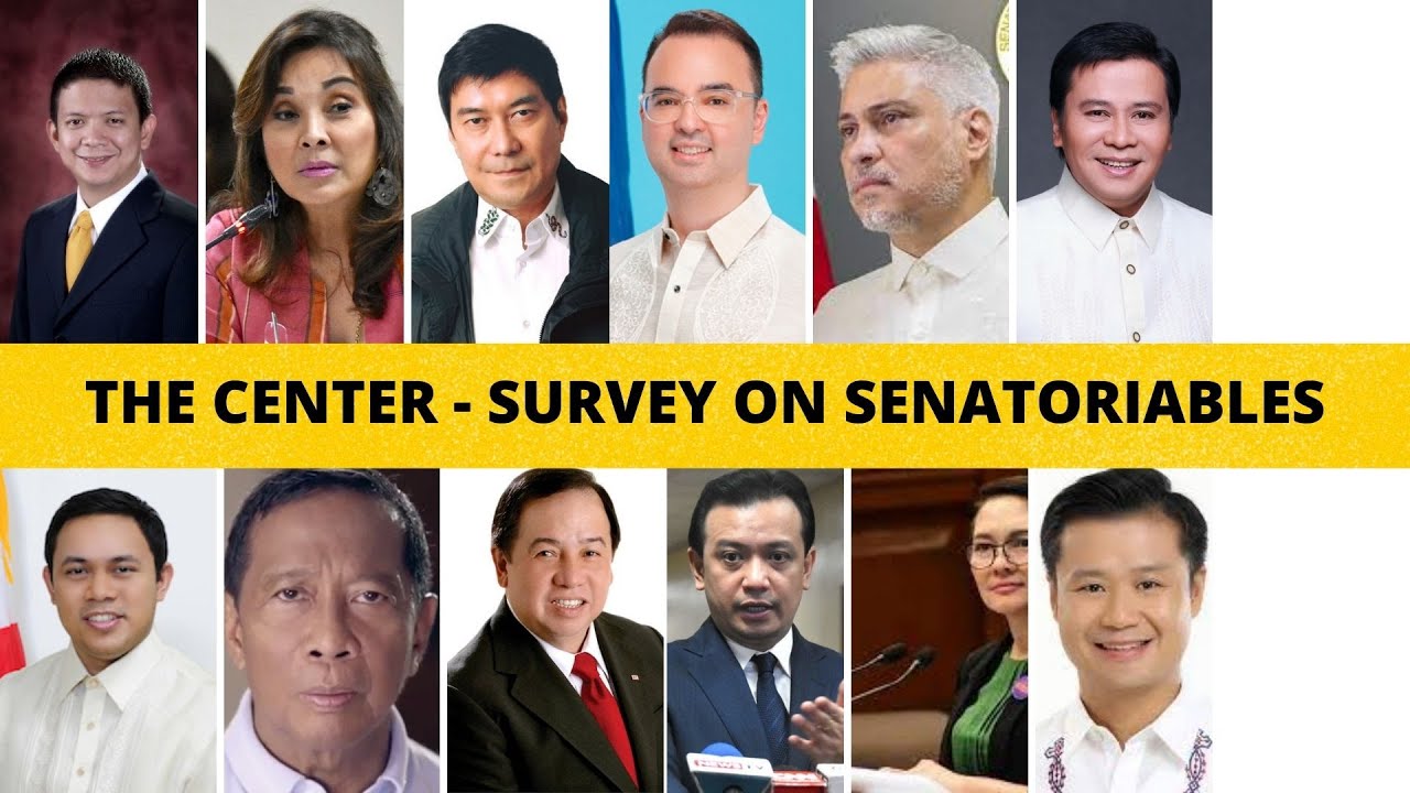 The Center - survey on senatoriables 2022 - YouTube