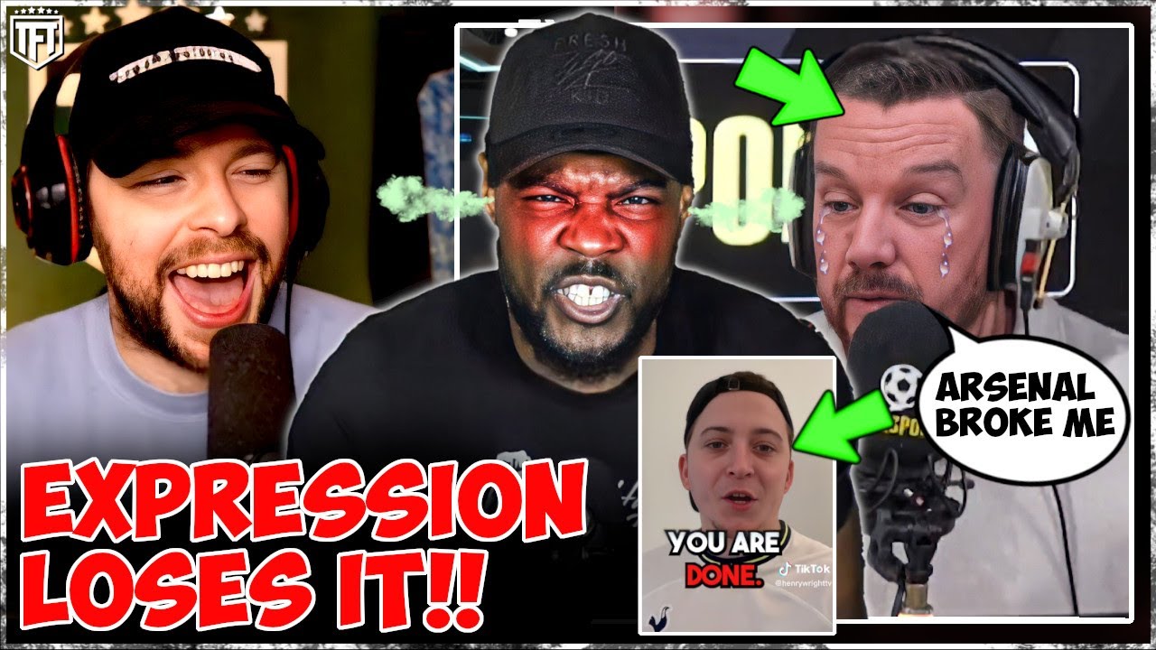 Expressions TOTTENHAM RAGE🤬😯TalksPORT & Spurs FANS IN THE MUD💩 - YouTube