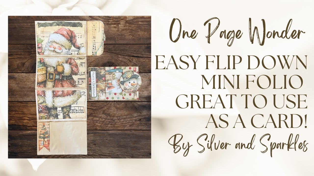 One Page Wonder Tutorial Number 31! Mini Folio with NEW Christmas Paper ...
