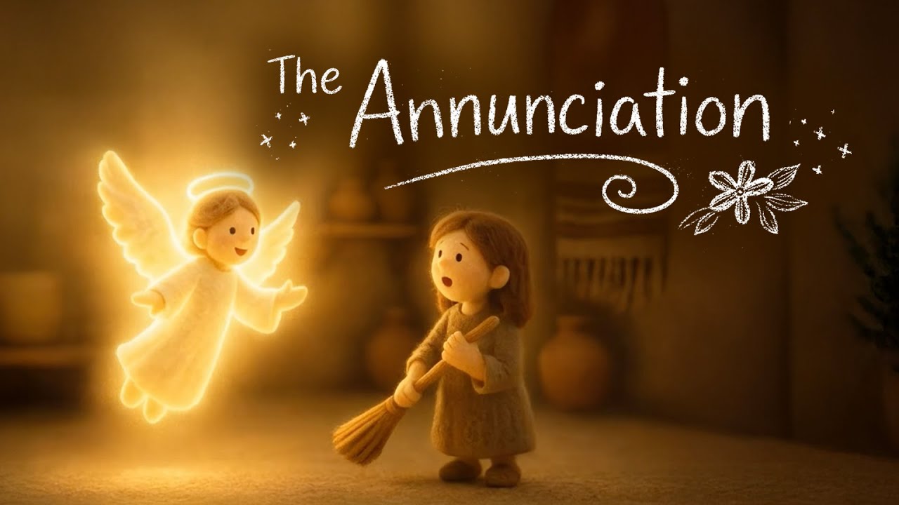 The Annunciation - Children's Bible Story Sunday School animation video ...