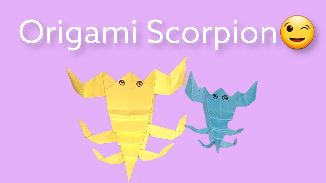 Learn How to make adorable handmade Origami Scorpion. |EASY Make It By ...