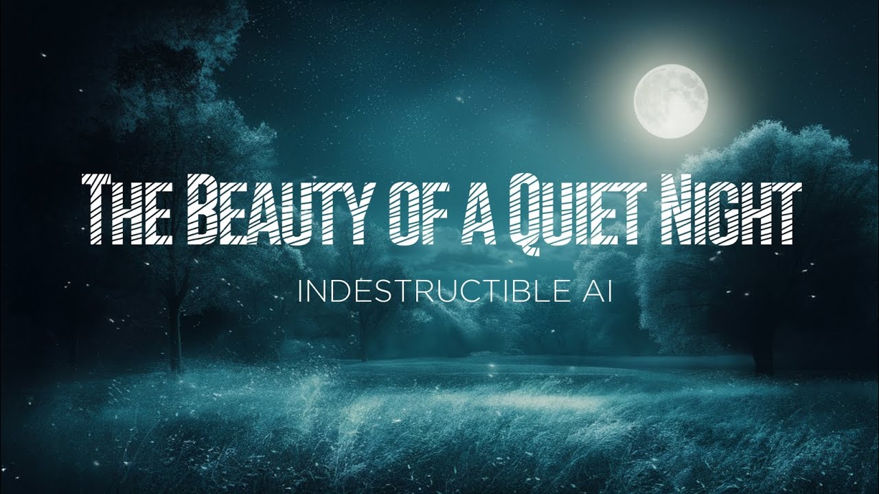 The Beauty Of A Quiet Night | Moonlit Serenity 🌙 | Dreamy Nighttime ...