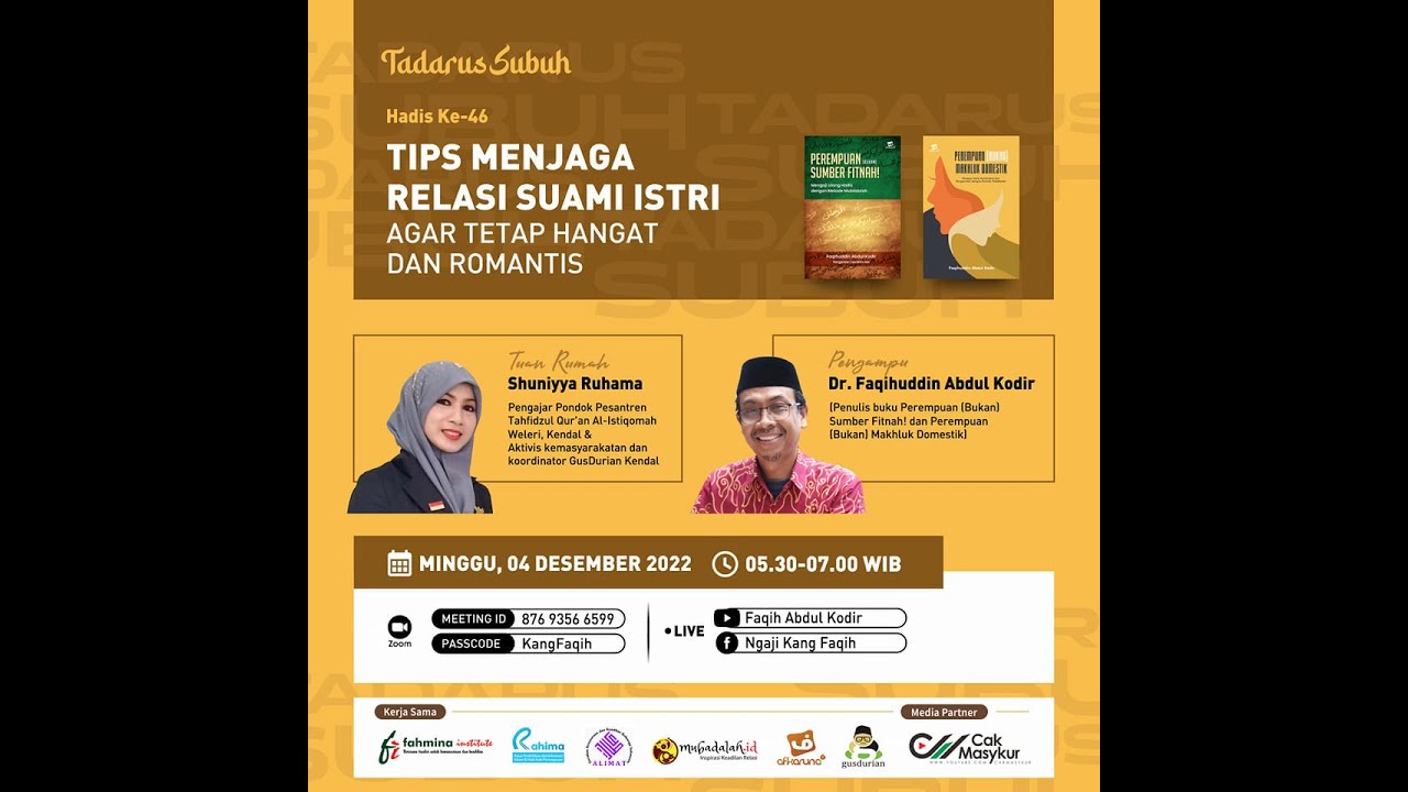 🔴 (LIVE) TADARUS SUBUH KE-40 | 𝐓𝐢𝐩𝐬 𝐌𝐞𝐧𝐣𝐚𝐠𝐚 𝐑𝐞𝐥𝐚𝐬𝐢 𝐒𝐮𝐚𝐦𝐢 𝐈𝐬𝐭𝐫𝐢 𝐀𝐠𝐚𝐫 ...