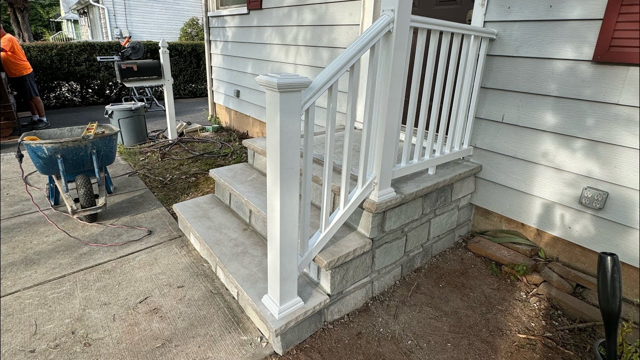 Entire Front Porch Rebuild Step by Step Start 2 Finish - YouTube