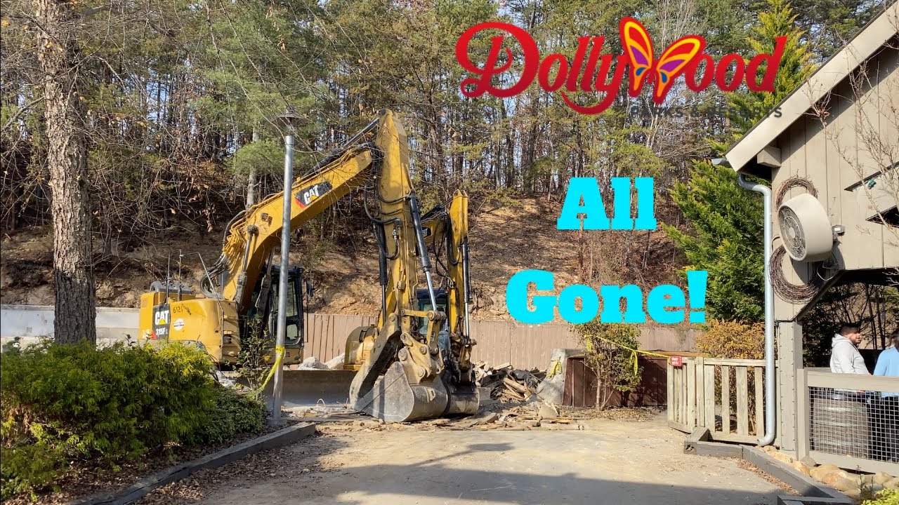Mountain Slidewinder is GONE! + Wildwood Grove Construction (Dollywood ...