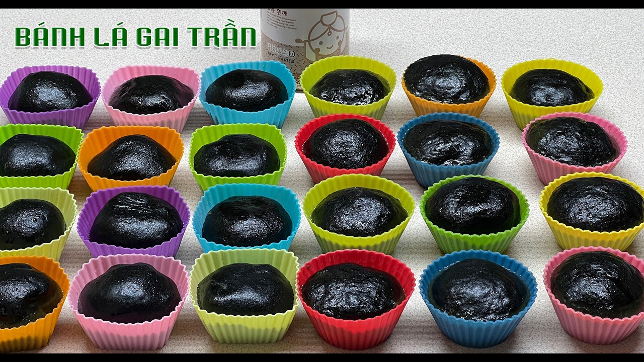 Bánh Nếp Lá Gai Trần Đen Thùi Lùi - Ramie Leaf Glutinous Cakes - YouTube