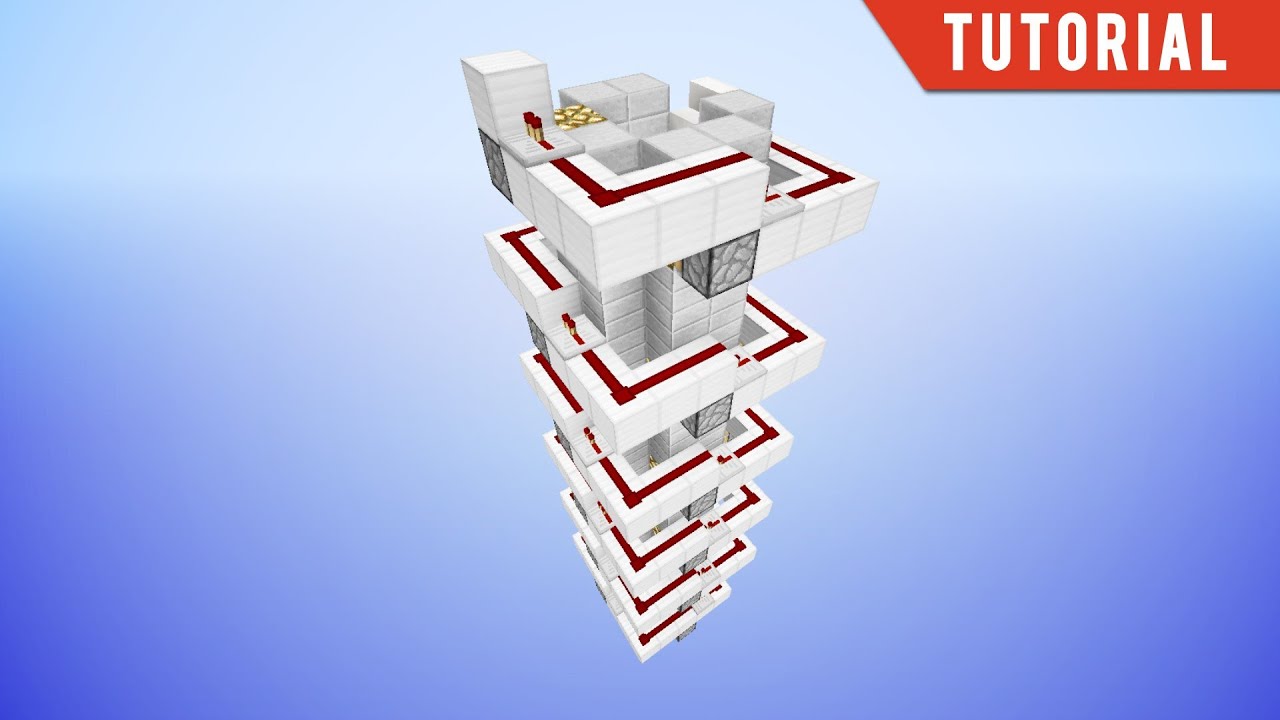 Simple & Fast Piston Elevator [SMP Friendly!] - YouTube