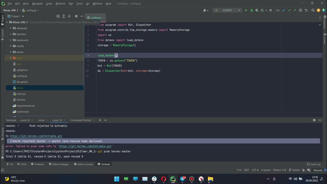 remote rejected master -master pre-receive hook declined - YouTube