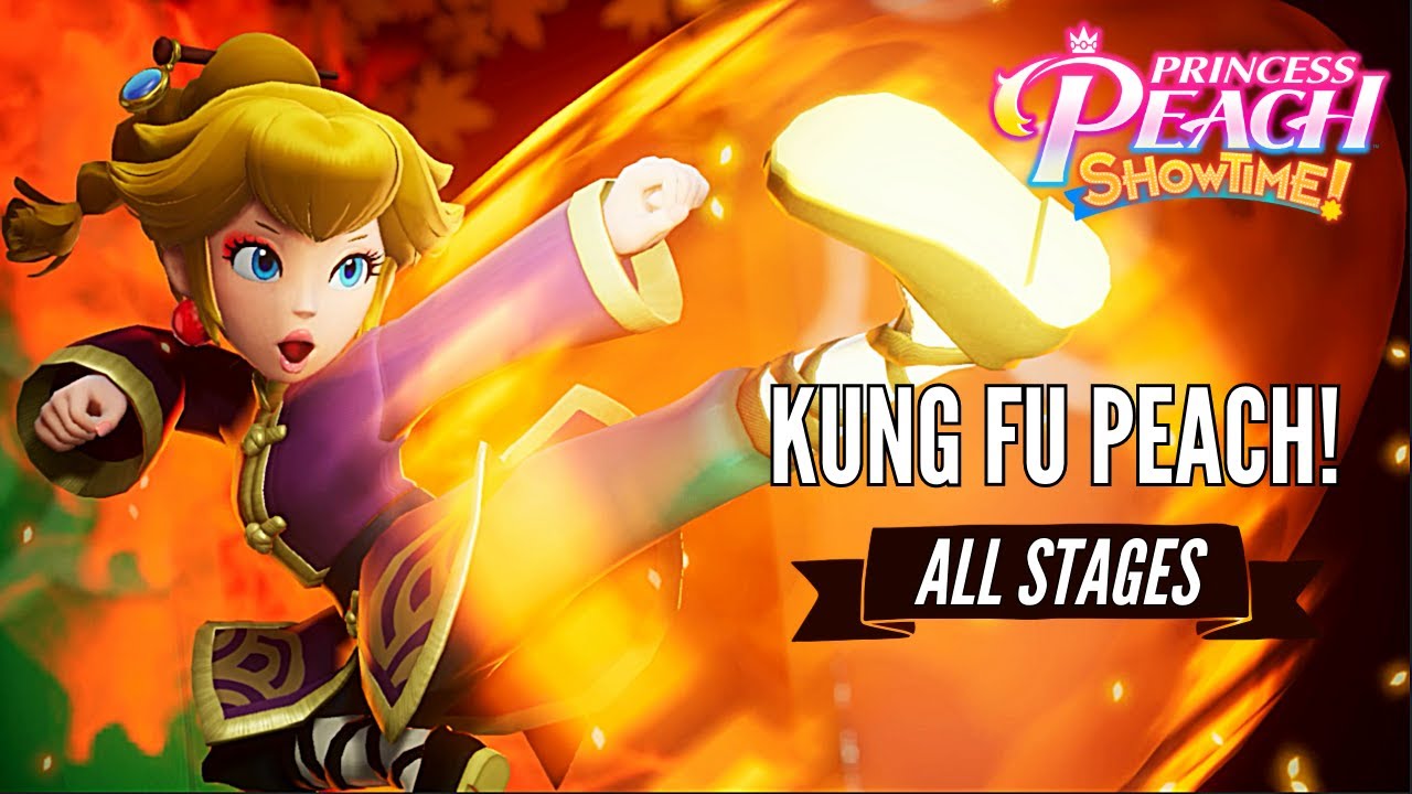 Kung Fu Peach All Stages! Princess Peach Showtime 100% Walkthrough ...
