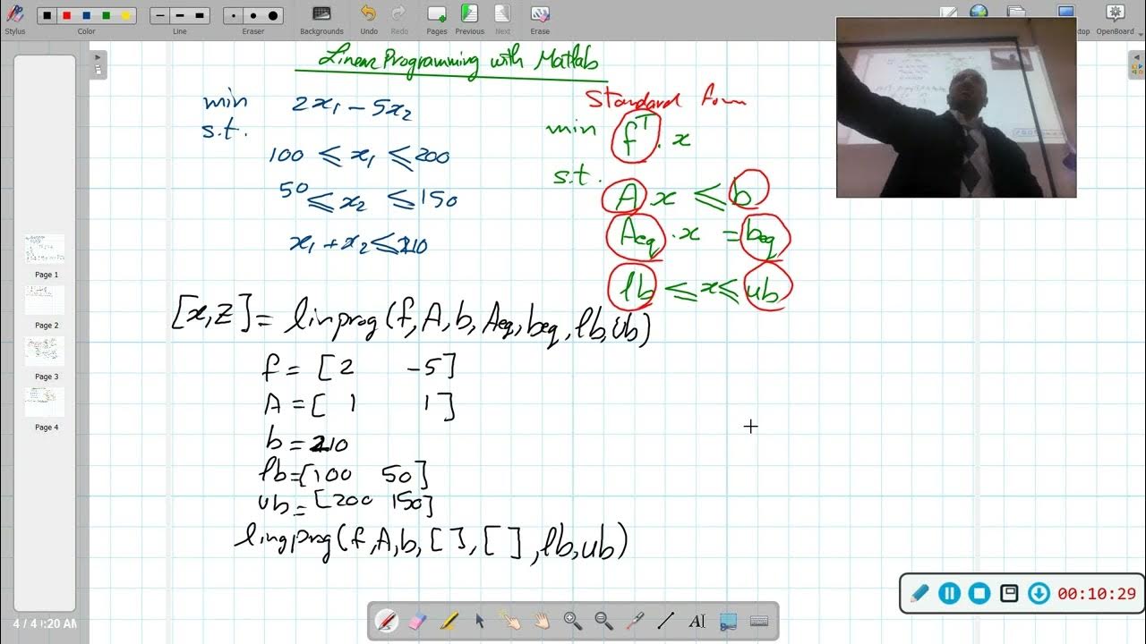 Linear Programming and MILP with MATLAB - YouTube
