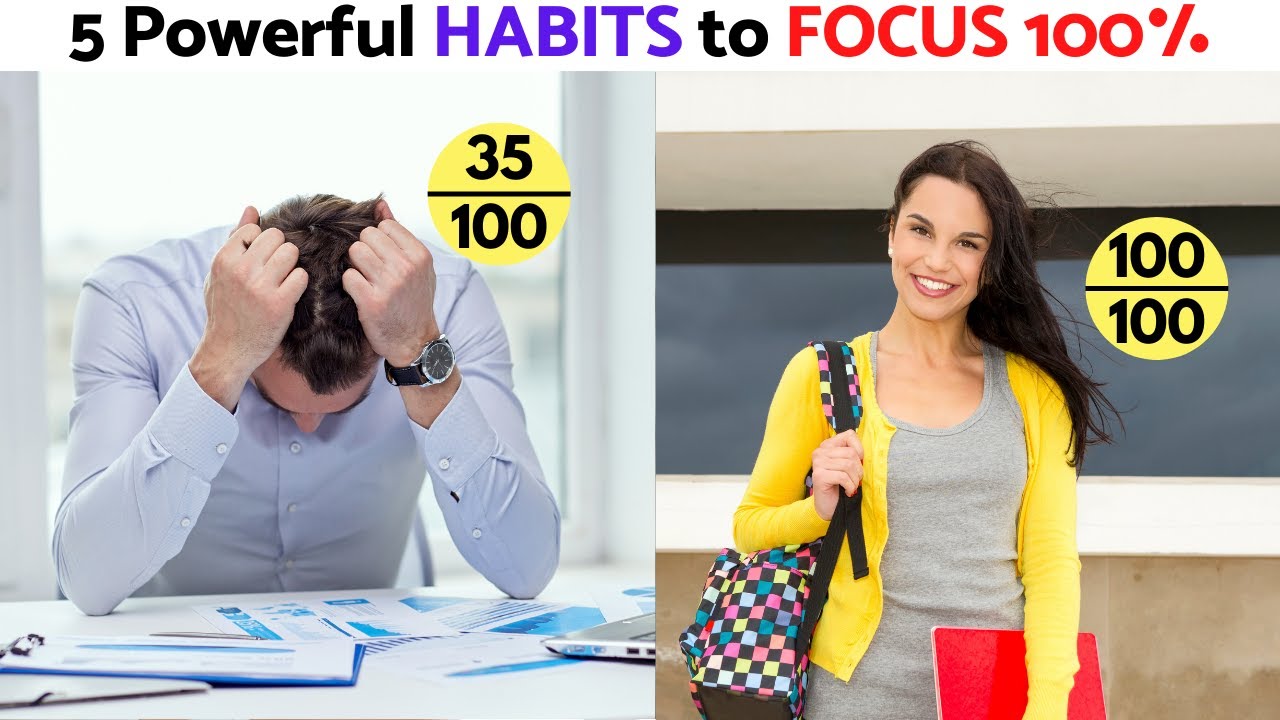 5 Habits of Highly Focused People #howtofocus - YouTube