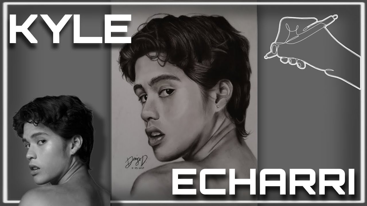 Kyle Echarri Realistic Drawing - YouTube