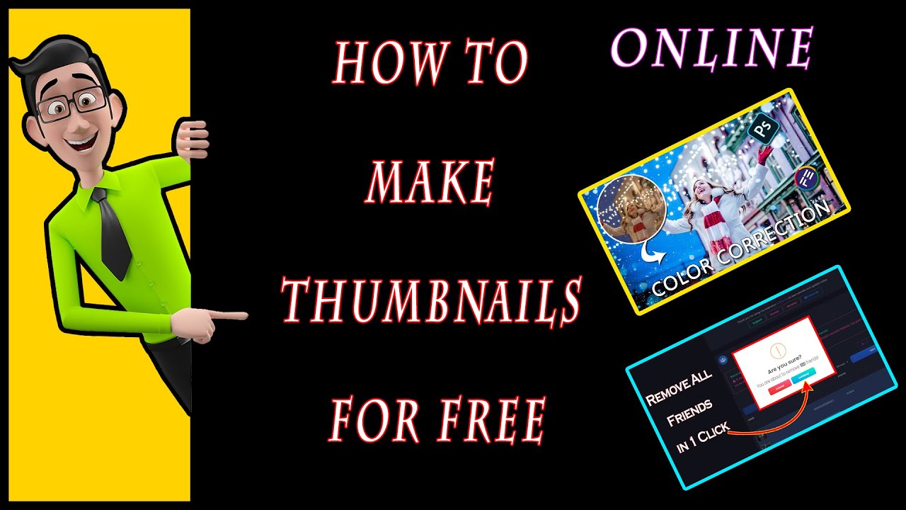 how to make online thumbnails for YouTube videos in pc & mobile | F ...