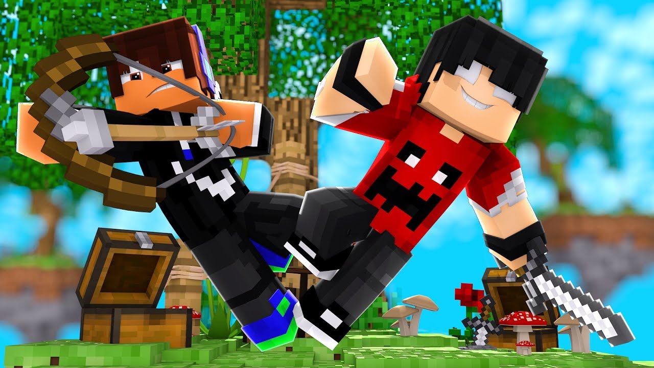 Minecraft: A MELHOR DUPLA! - SKYWARS ‹‹ P3DRU ›› - YouTube
