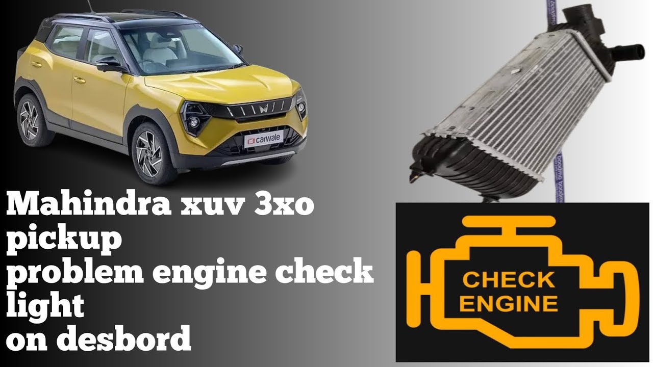 Mahindra xuv 3xo pickup problem engine check light on desbord - YouTube