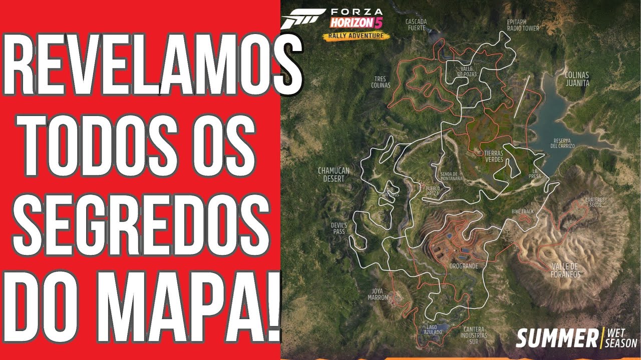 REVELAMOS OS SEGREDOS DO MAPA RALLY ADVENTURE FORZA HORIZON 5 - YouTube
