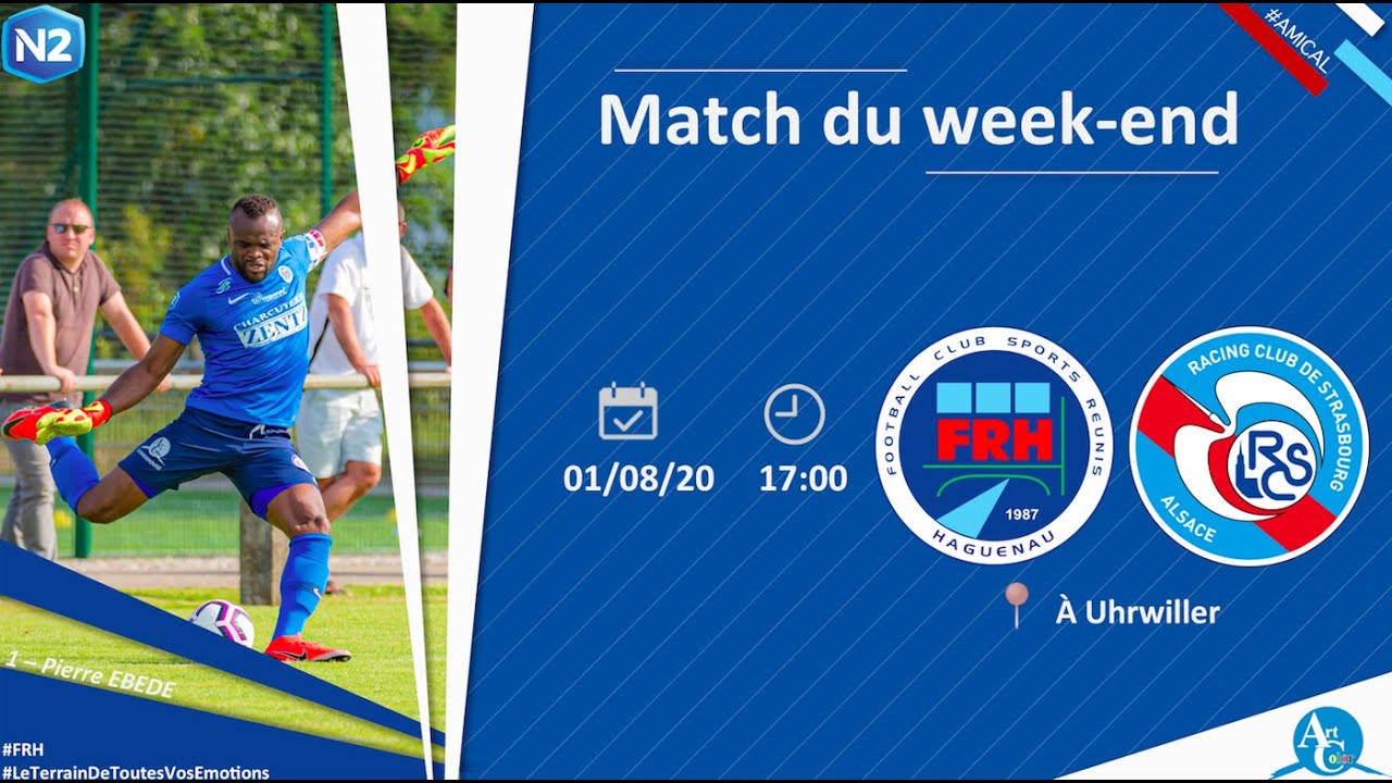 Résumé FRH 1 - 1 RCSA - (Amical) - YouTube