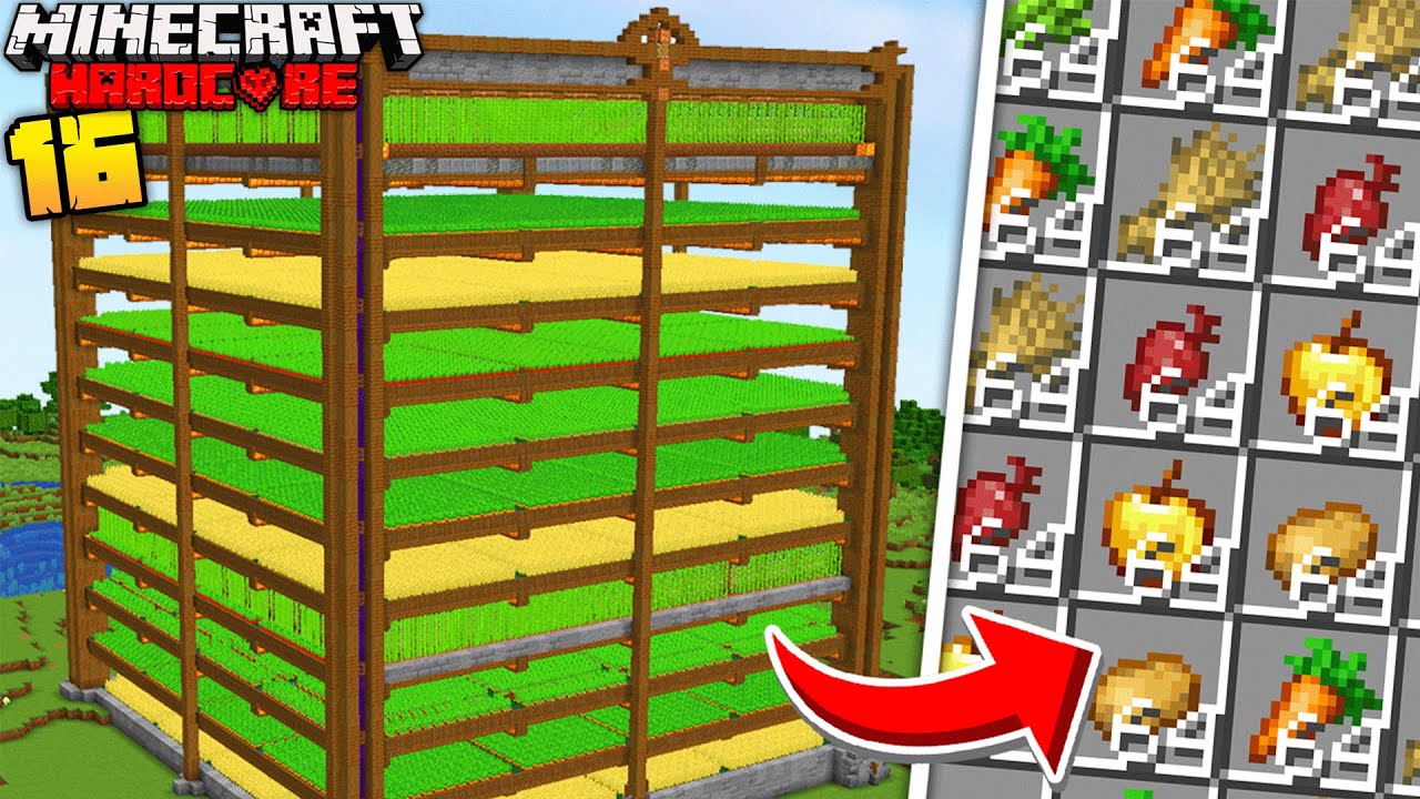Building Automatic Farms in Minecraft Hardcore - YouTube