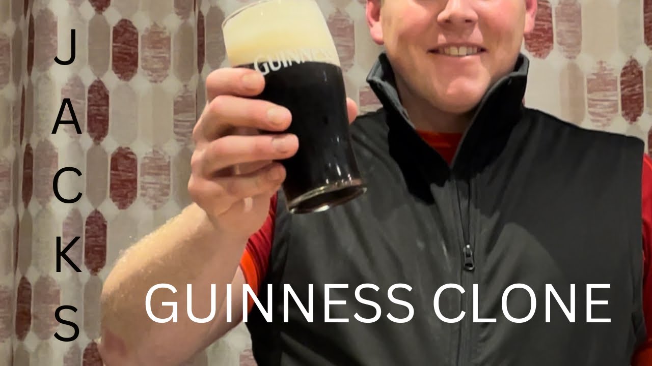GUINNESS CLONE , grain to glass Jacks recipe first brew in my new ...