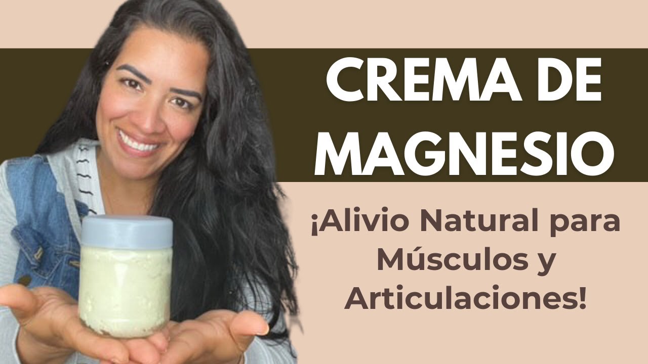 Cómo hacer CREMA DE MAGNESIO 💆‍♀️ Para el Dolor, el Estrés y la ...