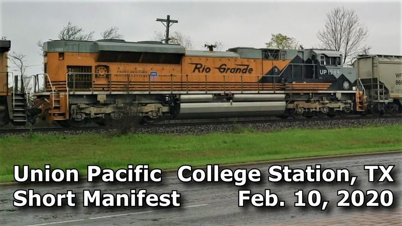 UP Rio Grande 1989 trails 7 engines with 26 cars - YouTube