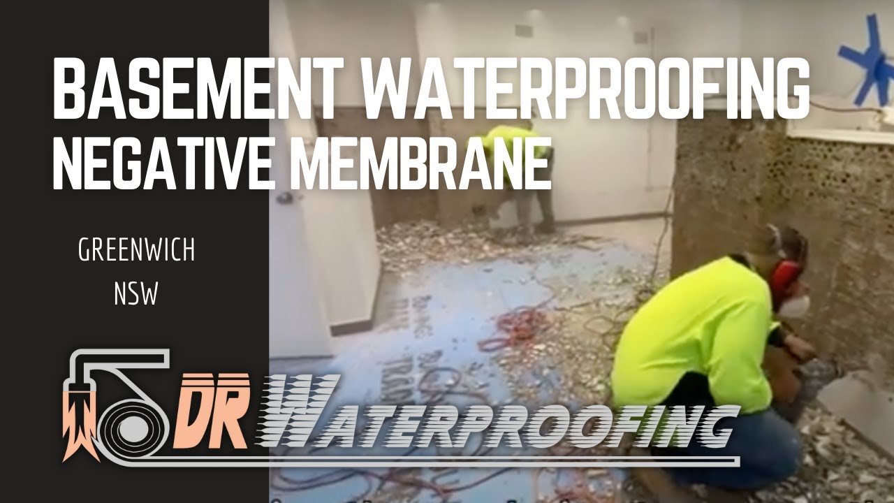 Basement Negative Waterproofing - Greenwich NSW - YouTube