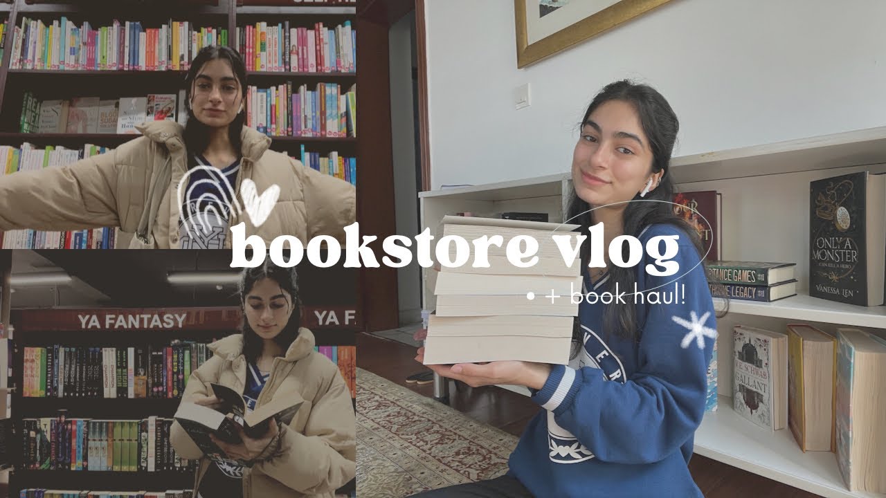 bookstore vlog and mini book haul - YouTube