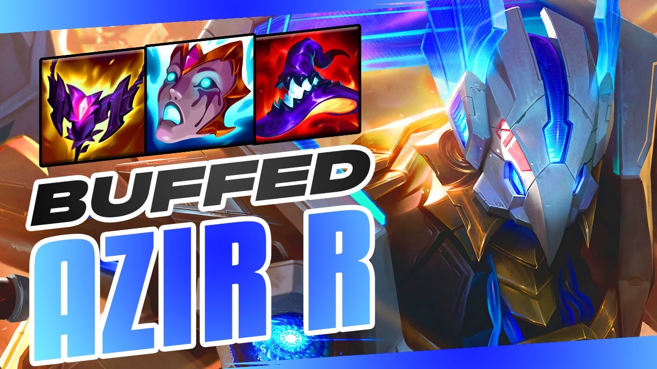 WHO BUFFED AZIRS ULTIMATE? | AZIR MID GAMEPLAY | Patch 13.4 - YouTube