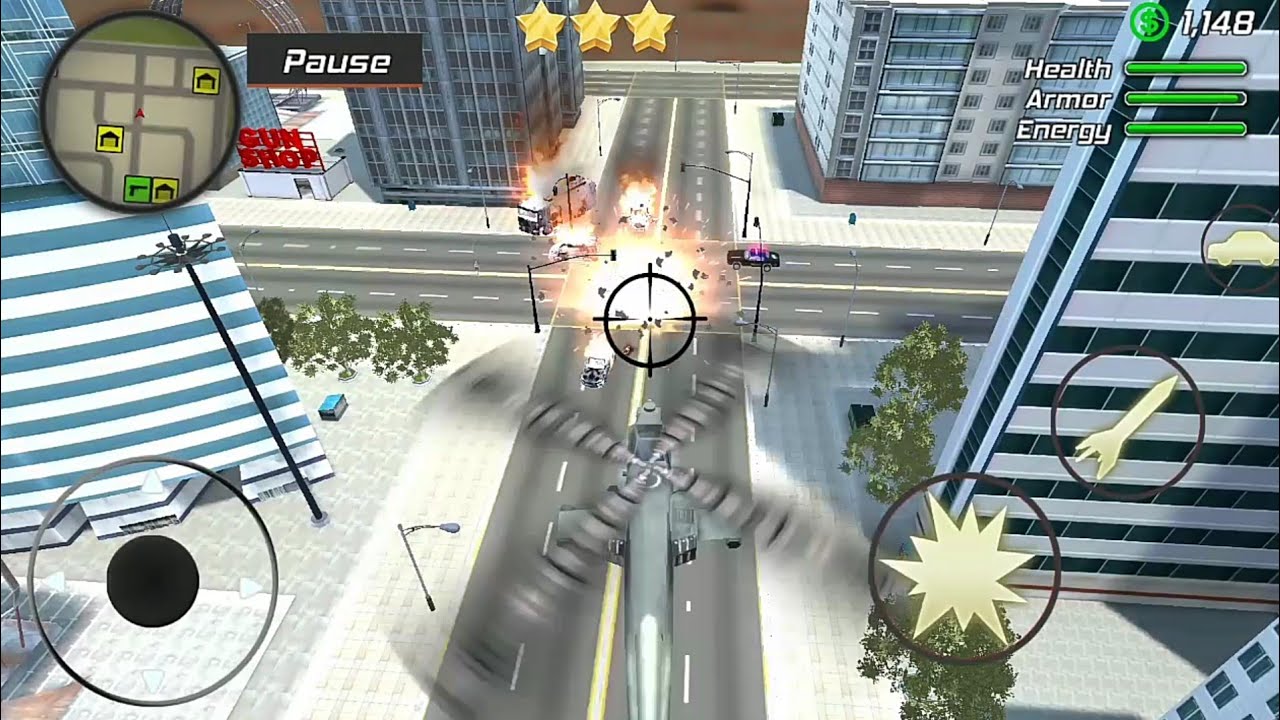 SUPER CRIME STEEL WAR, HERO IRON FLYING MECH ROBOT, destroying with ...