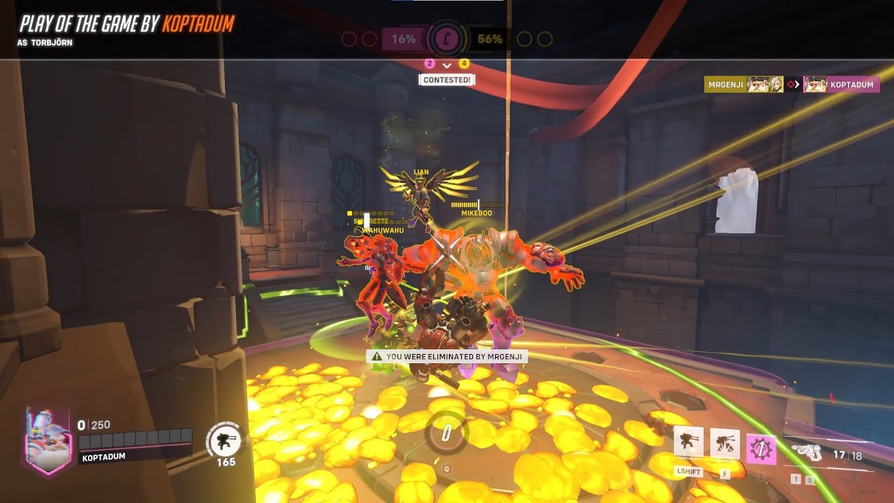 Overwatch 2 Torbjörn play of the game [Combo with Orisa] - YouTube