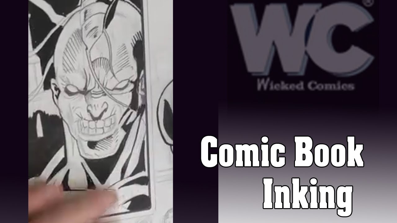 Comic Book Inking - YouTube