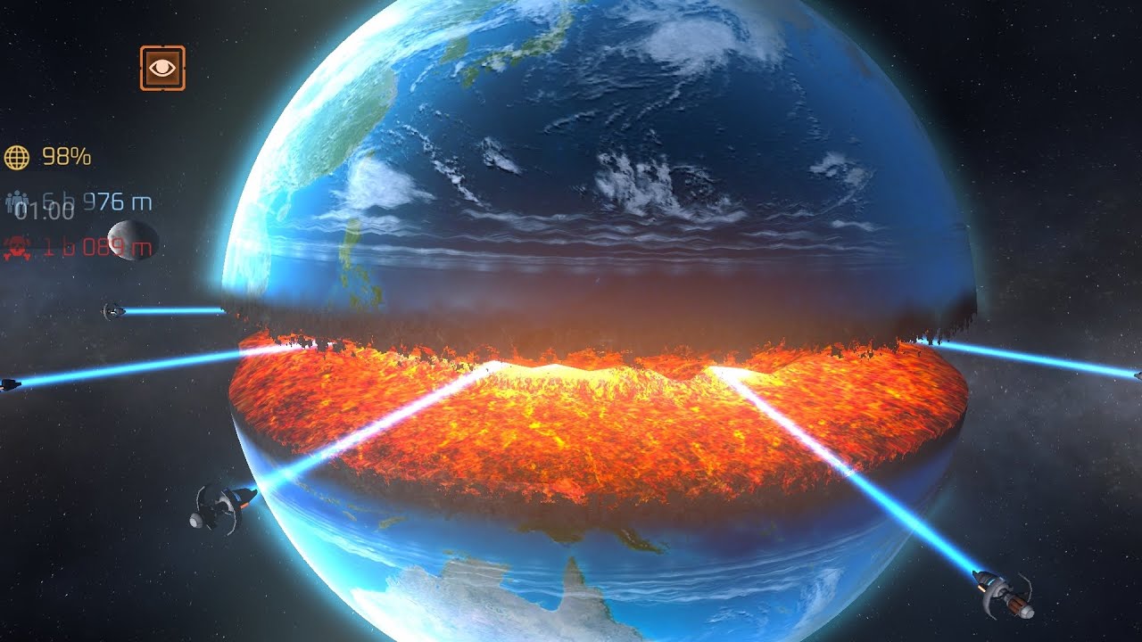 How I created two halves of the Earth. Dividing a planet in Solar Smash ...