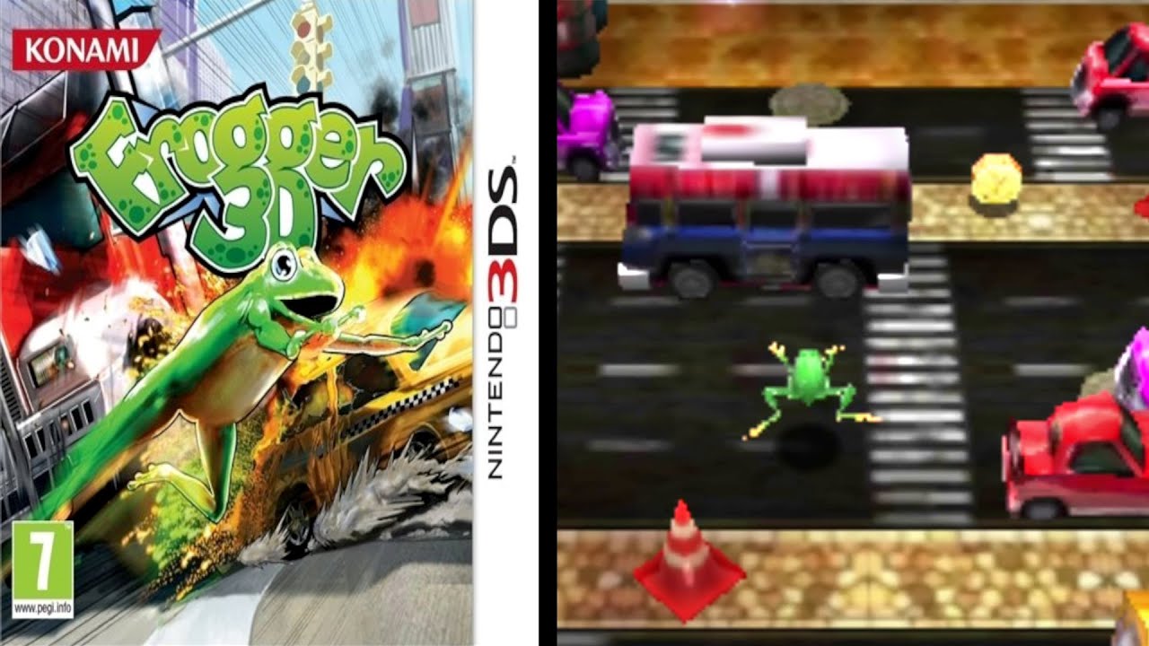 Frogger 3D ... (Nintendo 3DS) Gameplay Peek - YouTube
