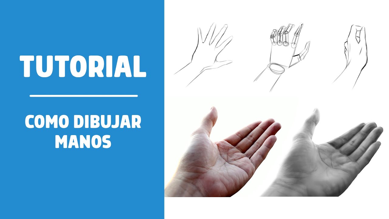 tutorial cómo dibujar manos - YouTube