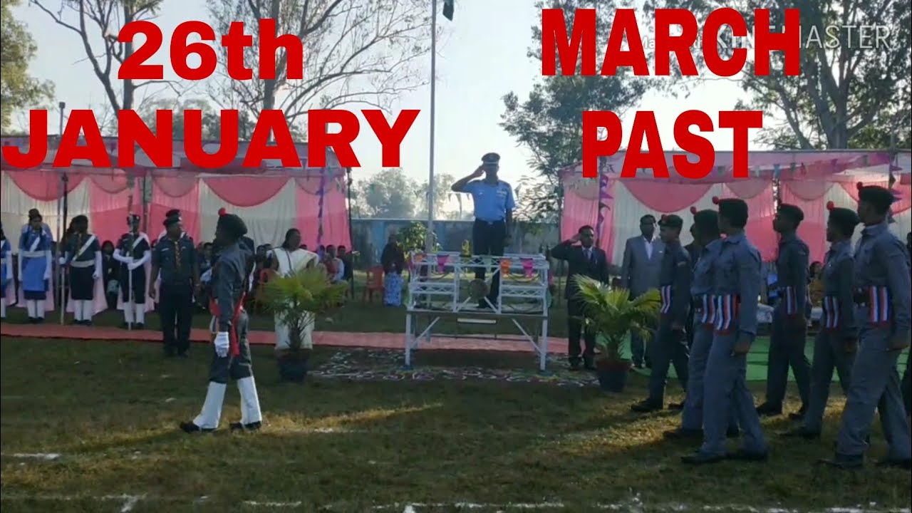 MARCH PAST on 26th JANUARY @kV afs amla - YouTube